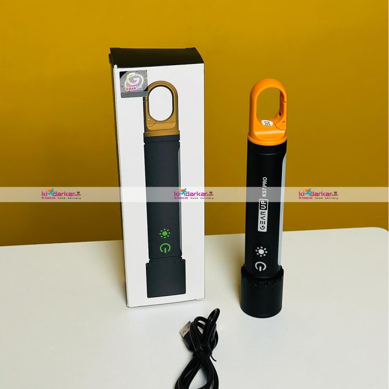 GearUP K57 PRO Rechargeable High Power Flashlight Price in Bangladesh